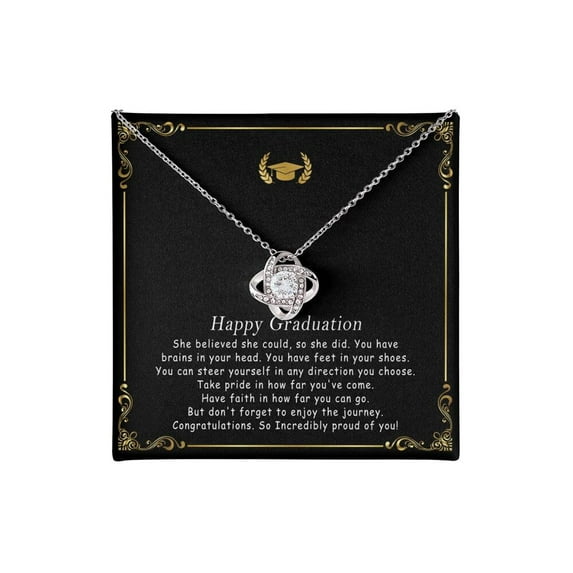 Graduation Her 2025 College,Heart Necklace, Inspirational Graduation ...