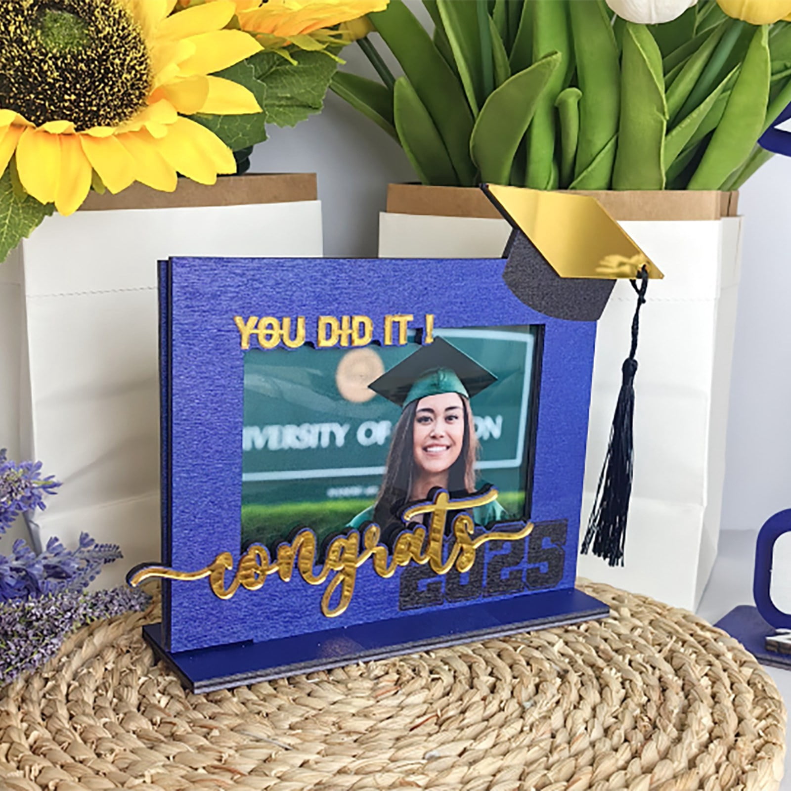 Graduation And Start Of School 2025 Wooden Photo Frame Desktop ...