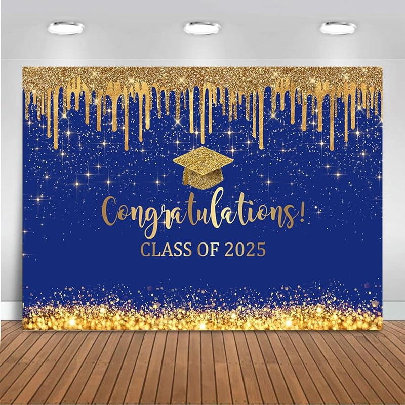 Graduation Backdrop 2025 Graduation Decorations Class of 2025 Congrats ...