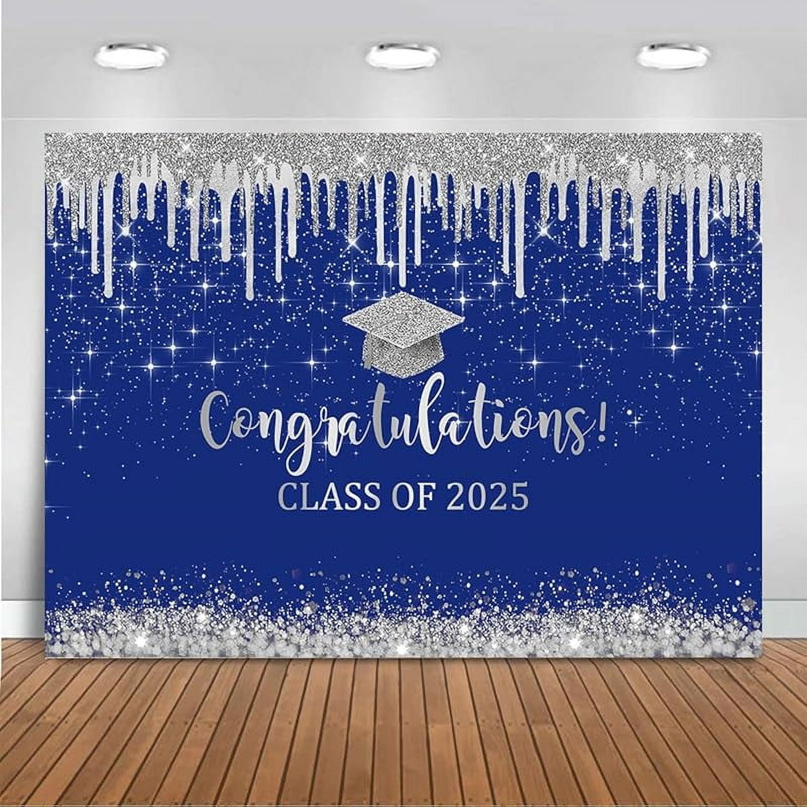 Graduation Backdrop 2025 Graduation Decorations Class of 2025 Congrats ...