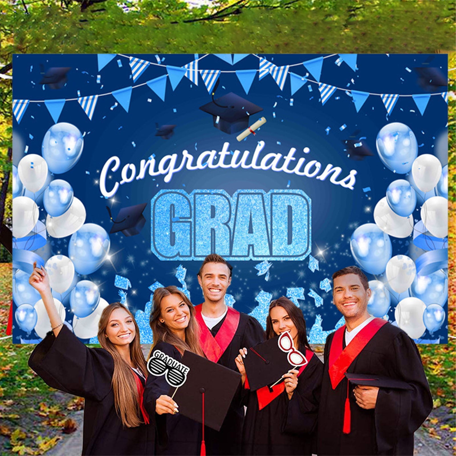 Graduation Backdrop, 2025 Graduation Decorations,Graduates Party ...