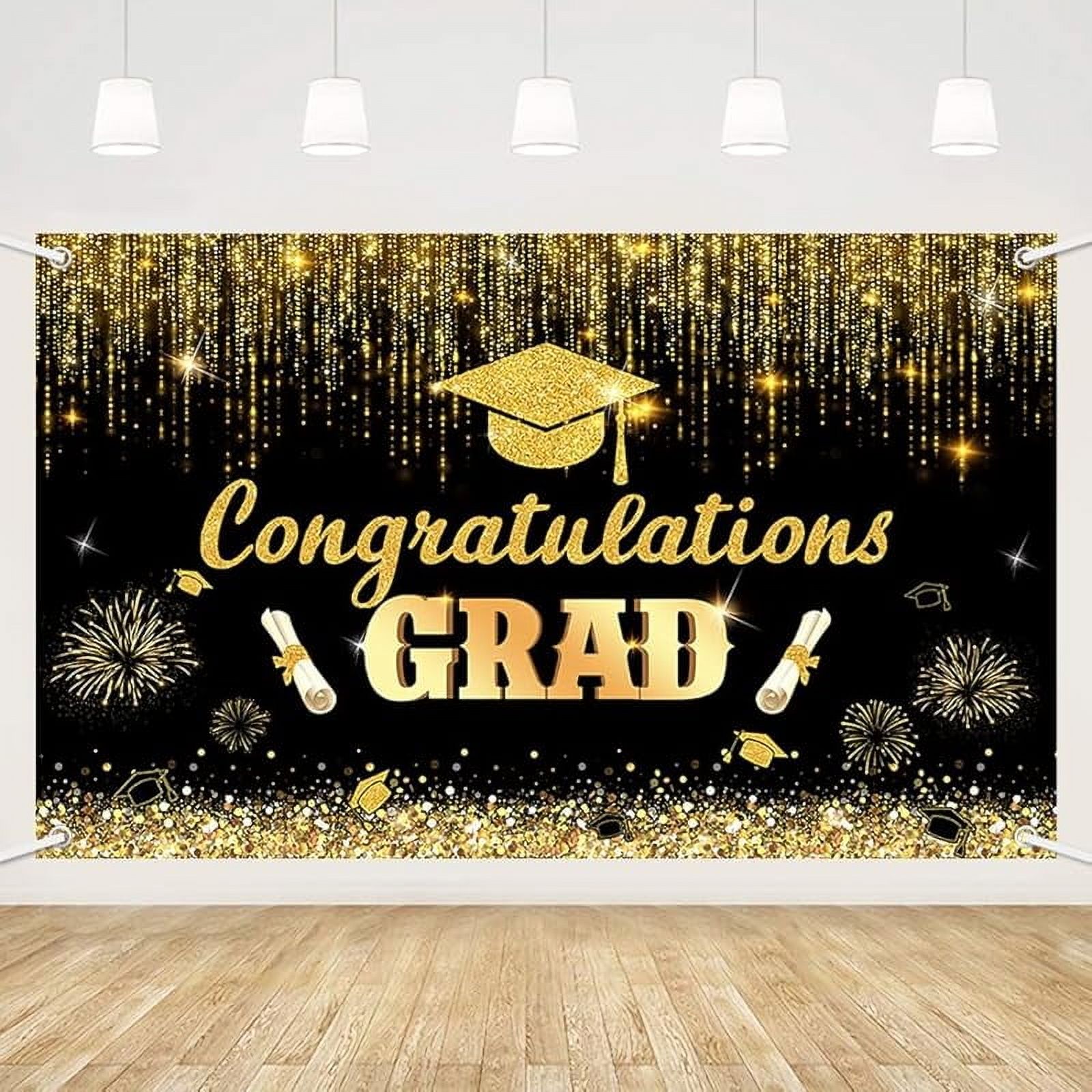 Graduation Backdrop Banner Congratulations Congratulations Class of ...