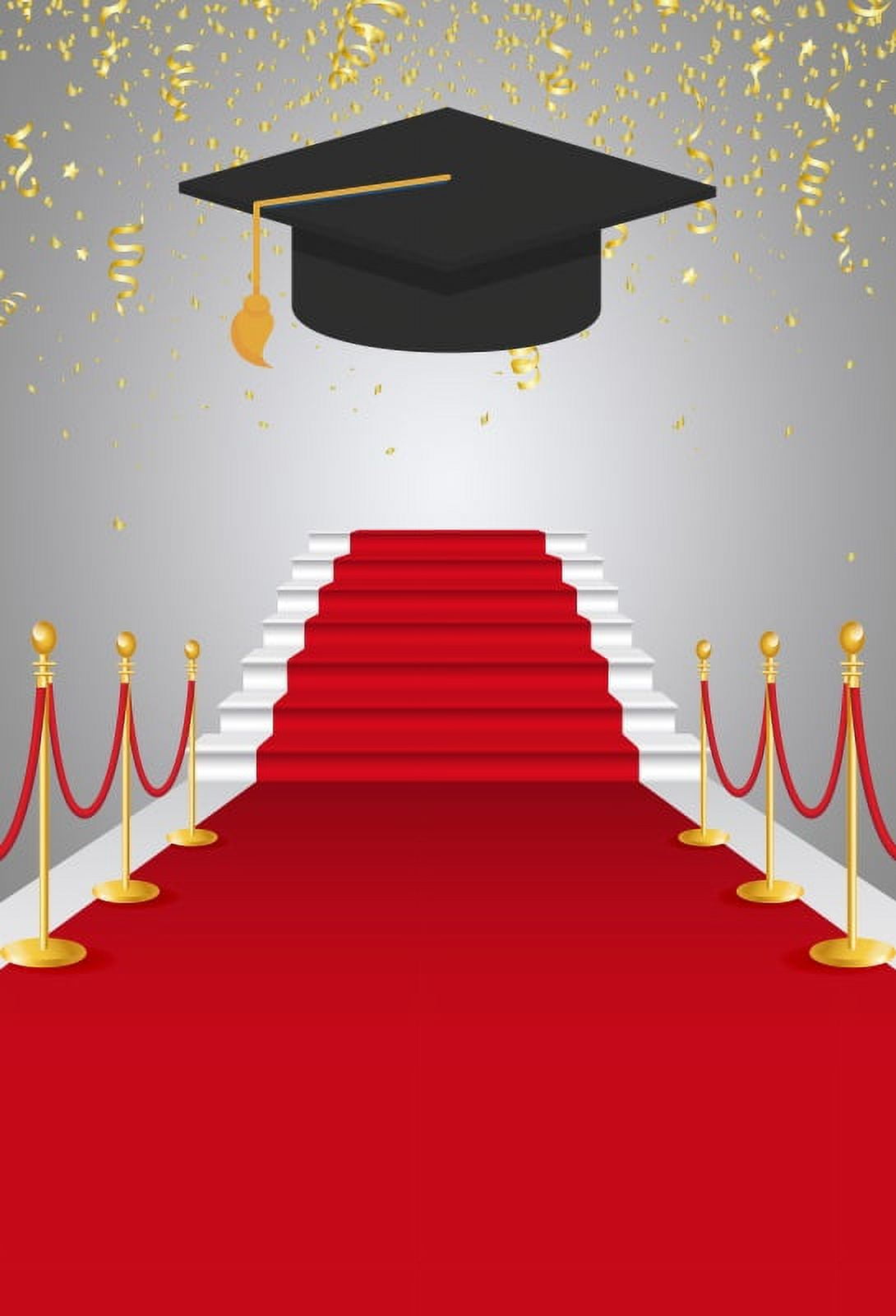 Graduation Backdrop Black Gold rations Congrats Grad Background 2024 ...