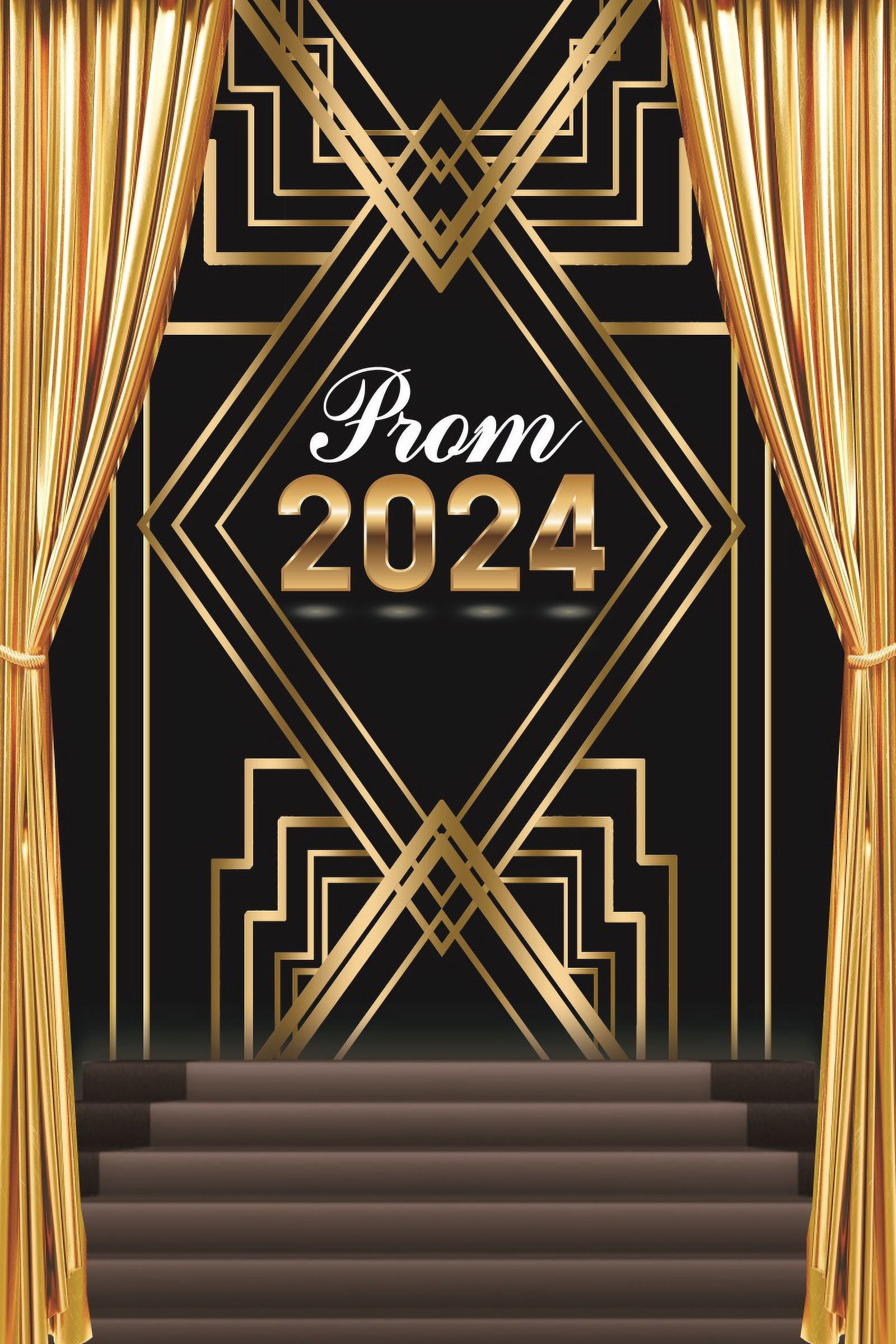 Graduation Backdrop Black Gold rations Congrats Grad Background 2024 ...