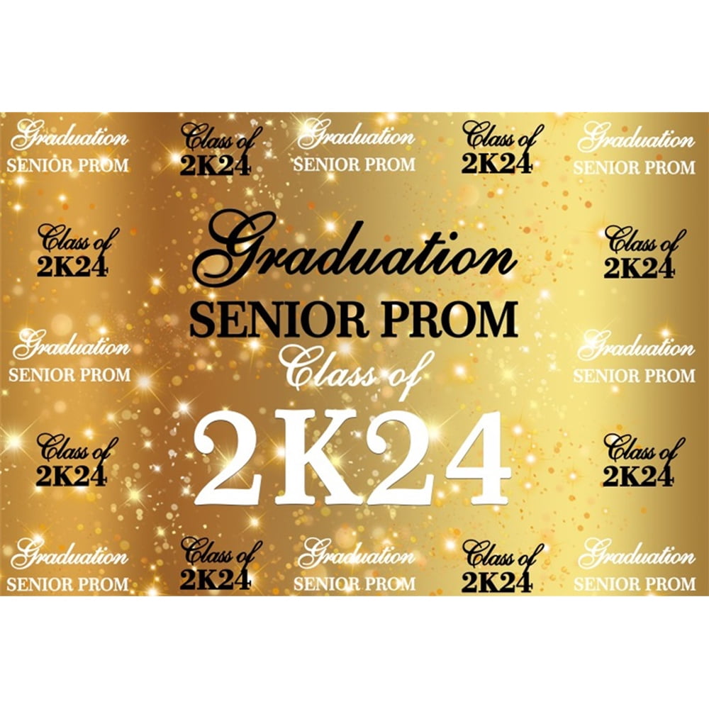 Graduation Backdrop Black Gold rations Congrats Grad Background Fabric ...