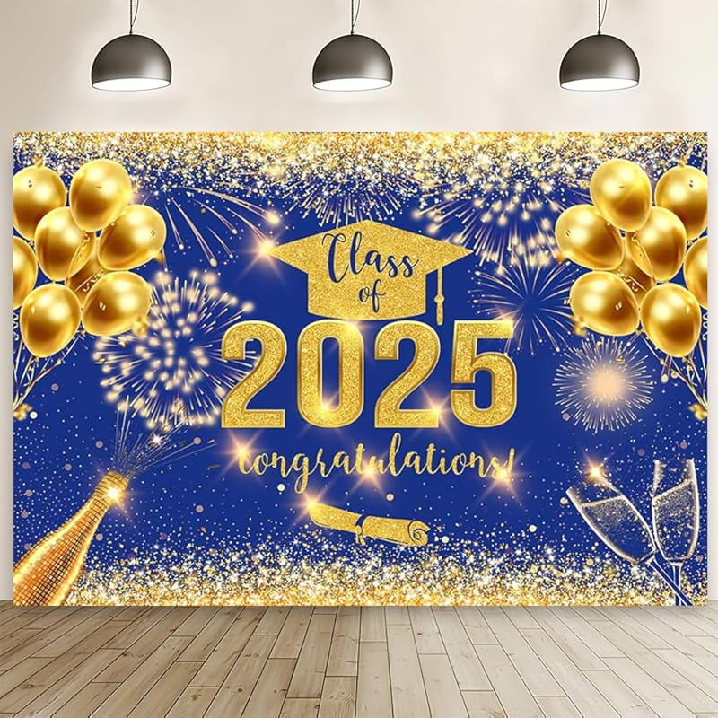 Graduation Backdrop Class of 2025 Congratulations Photography ...