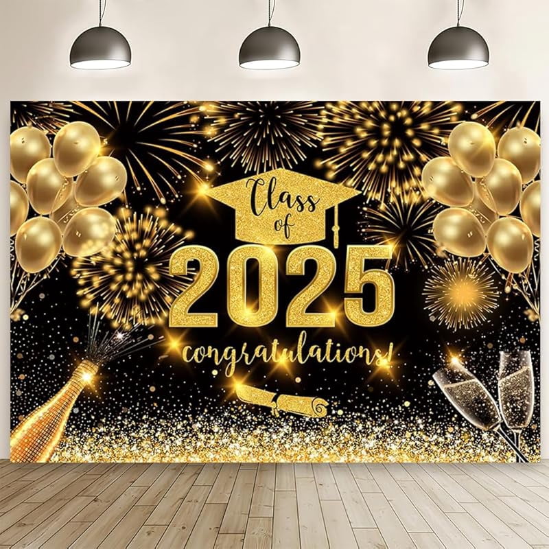 Graduation Backdrop Class of 2025 Congratulations Photography ...
