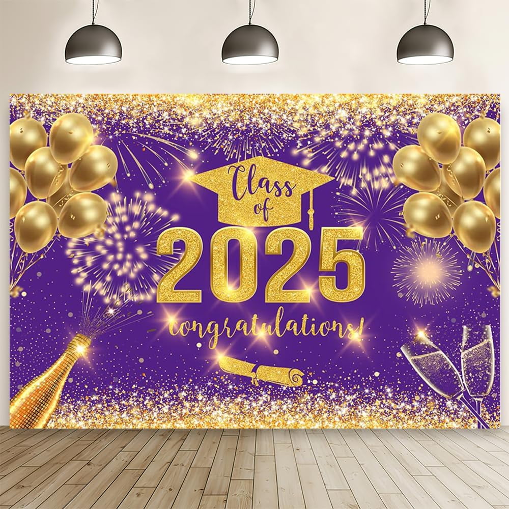 Graduation Backdrop Class of 2025 Congratulations Photography ...