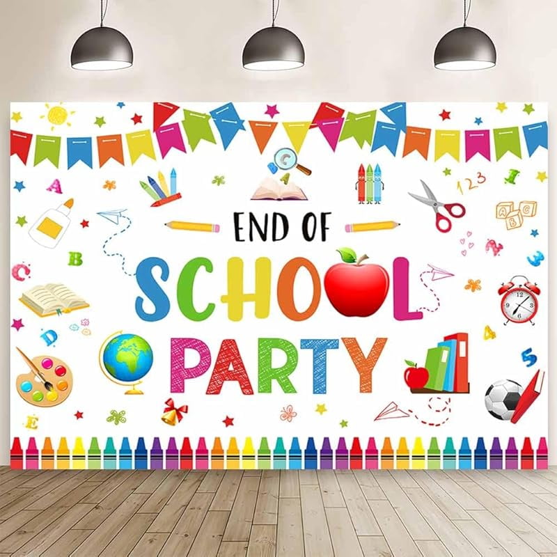 Graduation Backdrop Class of End of School Graduate Party Decor ...