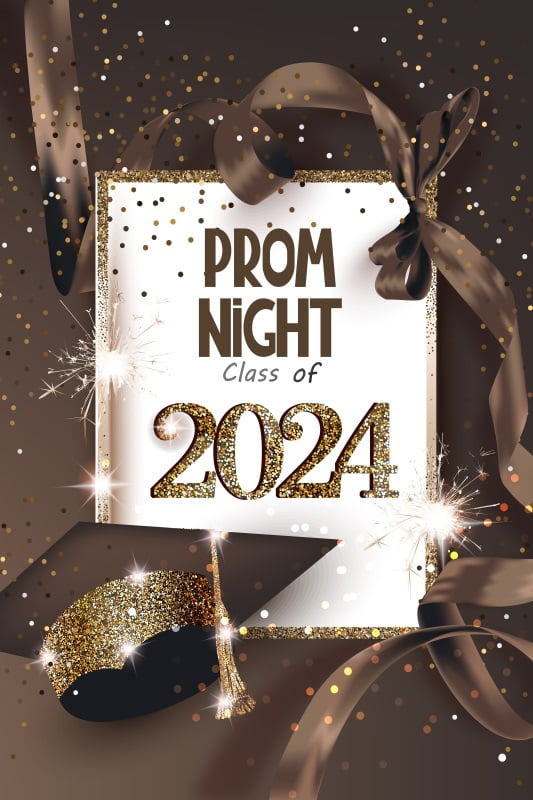 Graduation Backdrop Class of 2024 Bachelor Black Cap Balloon Congrats ...