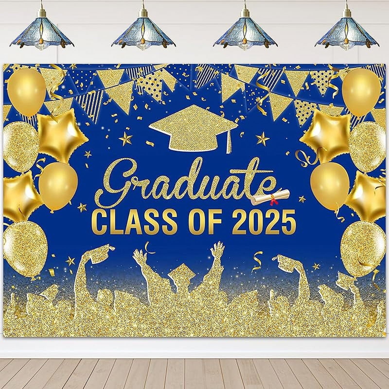 Graduation Backdrop Class of 2025 Graduation Party Decorations Green ...
