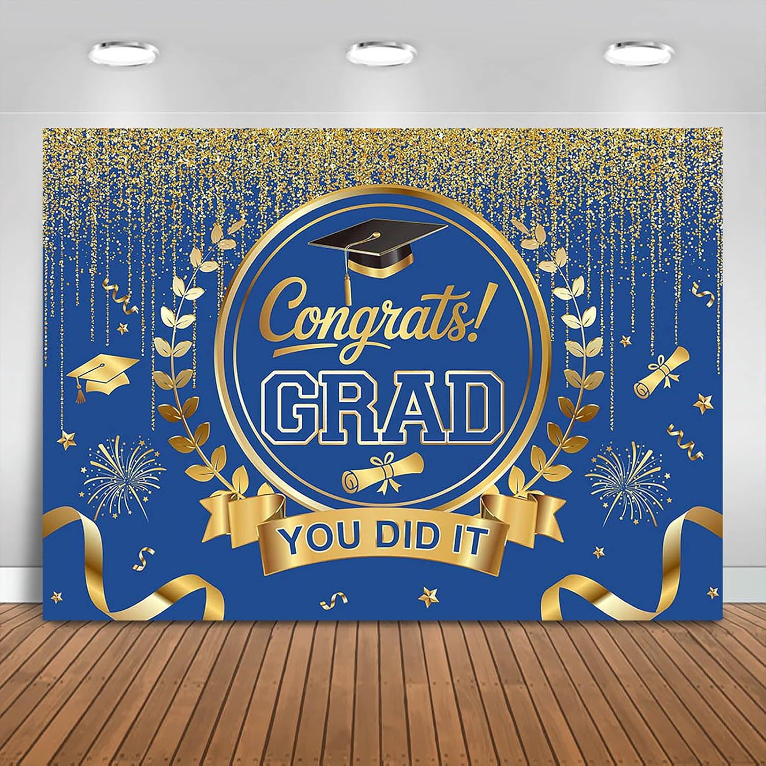 Graduation Backdrop Congrats Grad You Did It Background Congratulations ...