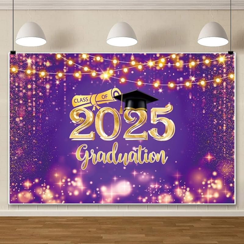 Graduation Backdrop Gold 2025 Graduation Photography Background Class ...