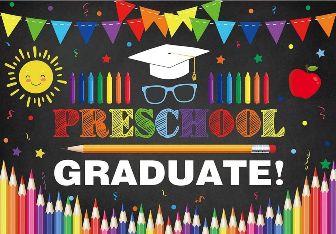 Graduation Backdrops Congrats Grad Party Background rations Black and ...