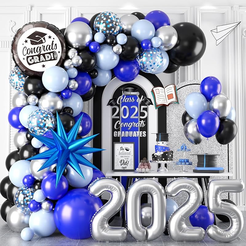 Graduation Balloon Arch Garland Kit, 2025 Graduation Party Decoration ...