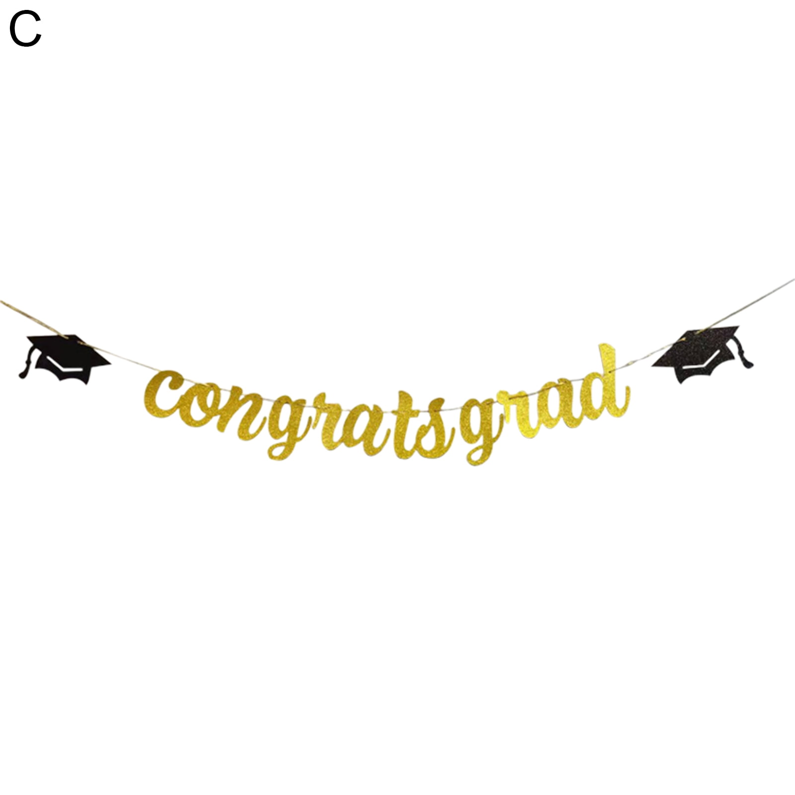 Graduation Banner Congrats Party Mantel Fireplace Wall Hanging for Home ...
