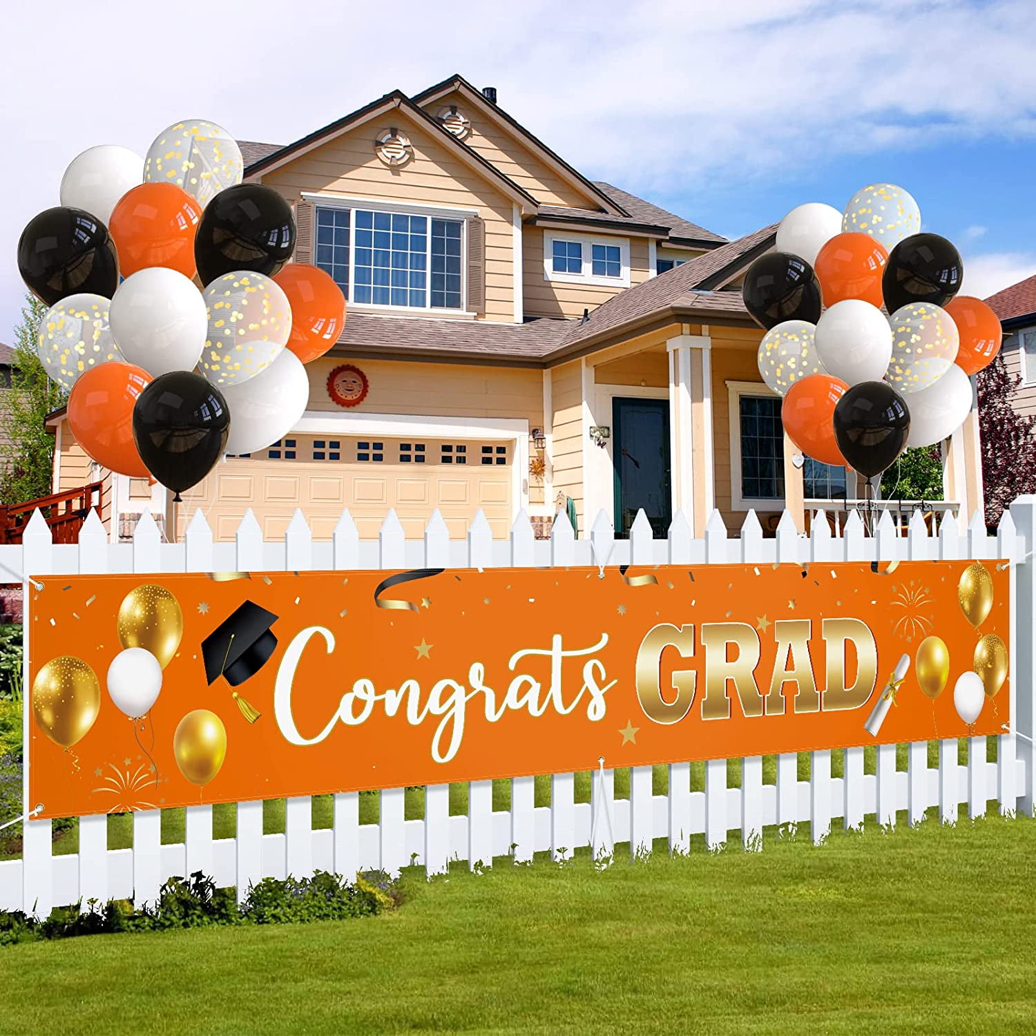 Graduation Banner Decorations Congrats Grad Banner Class of 2023 Yard ...