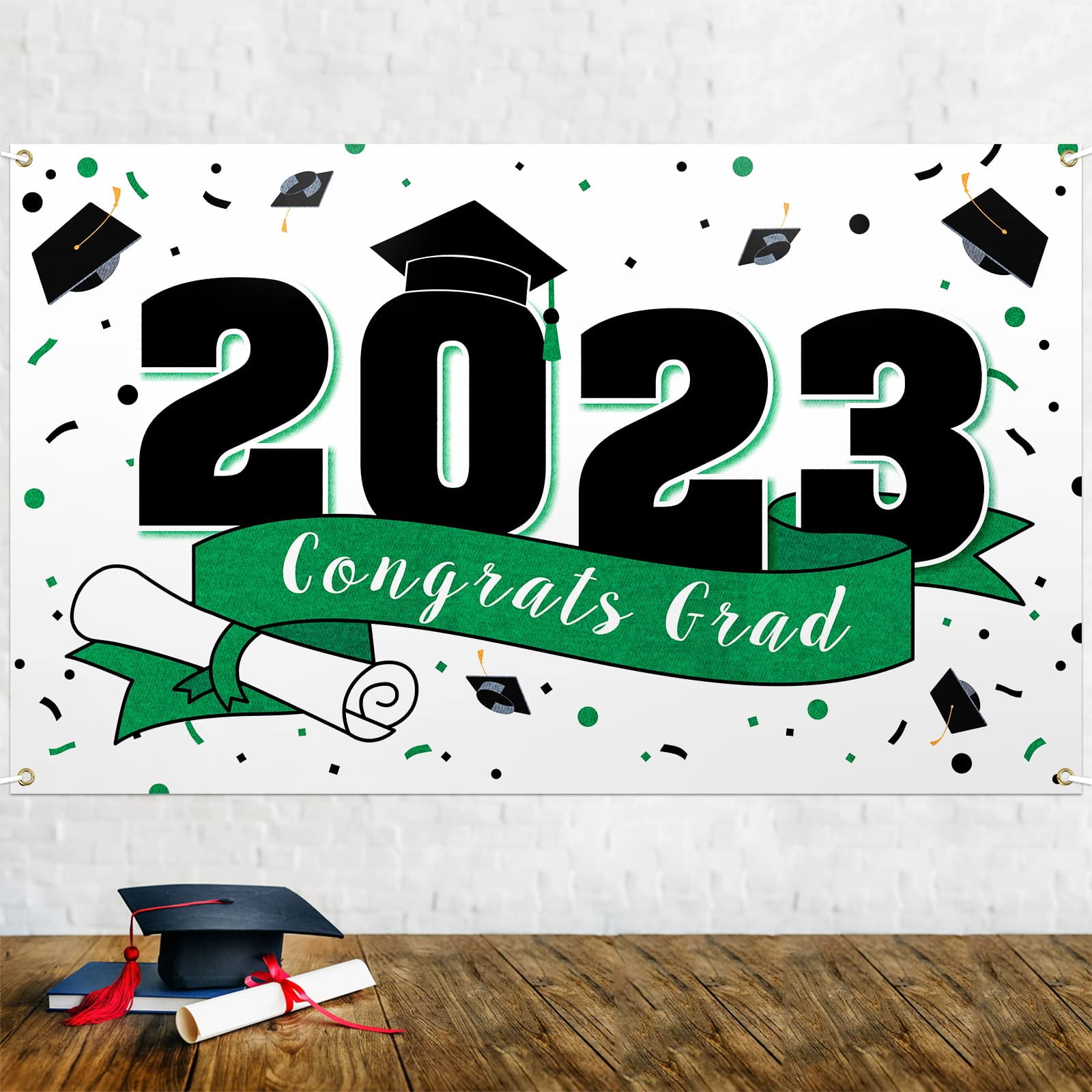 Graduation Banner Maroon Large Congrats Grad Party Supplies Yard Sign ...