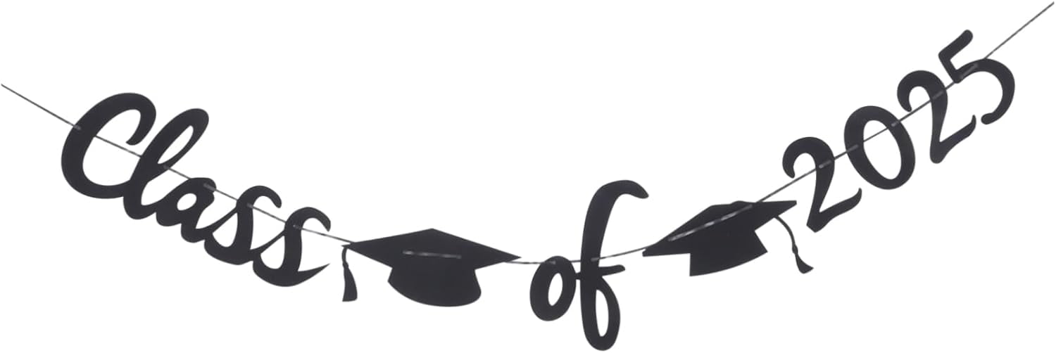 Graduation Banner Middle School College Decor Easy to Install Congrats ...