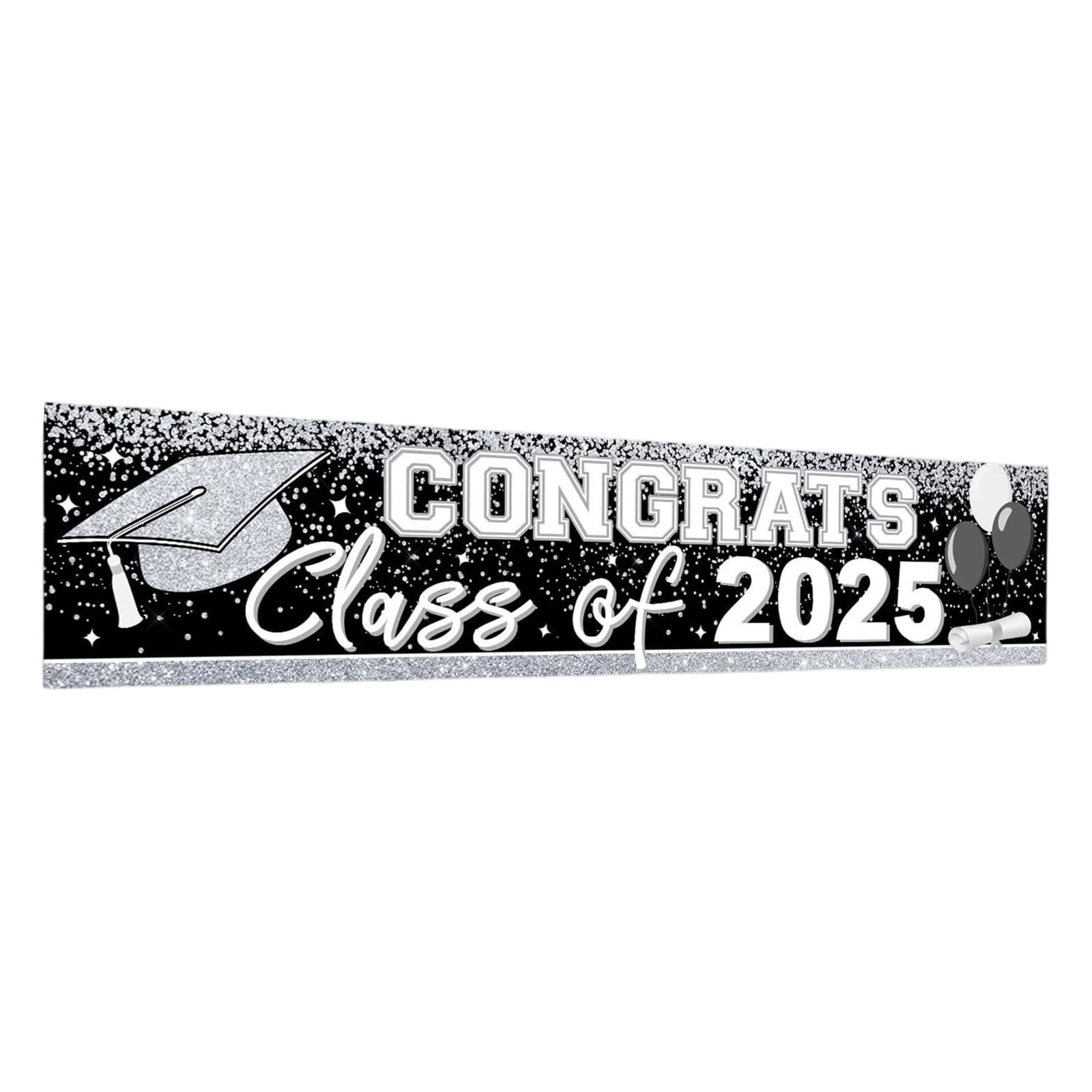 Graduation Banner for Outdoor Decor, Congratulatory Hanging Fabric Sign ...