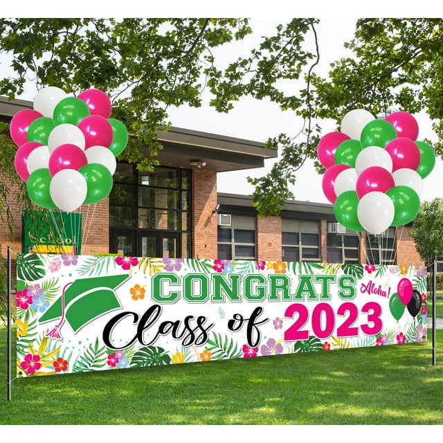 Graduation Banner r Large Congrats Grad Banners Class of Yard for High ...