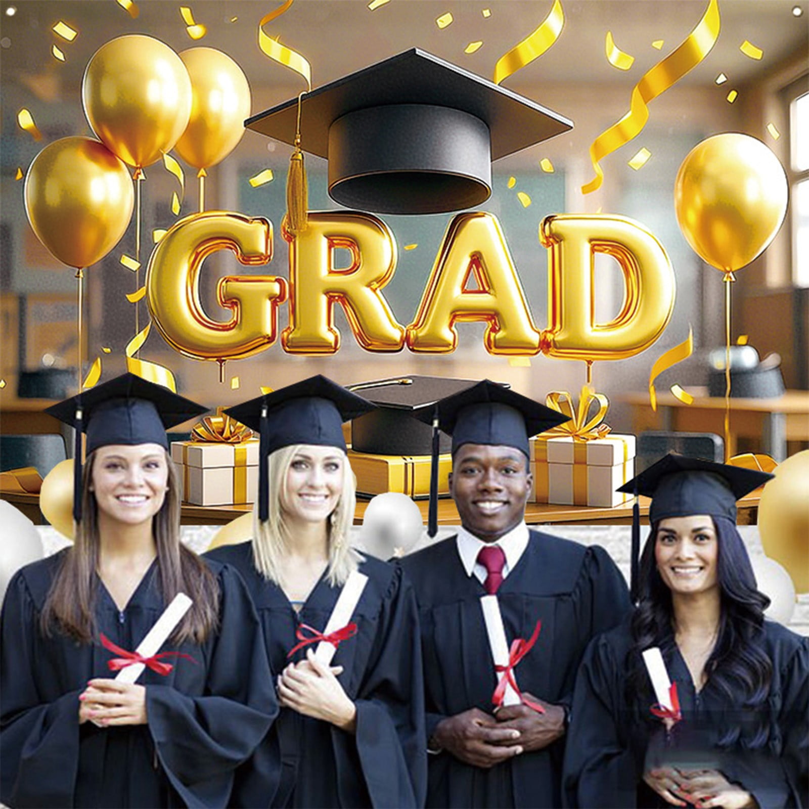 Graduation Banners, 70.8x45.2in Large Graduation Background Yard Sign ...