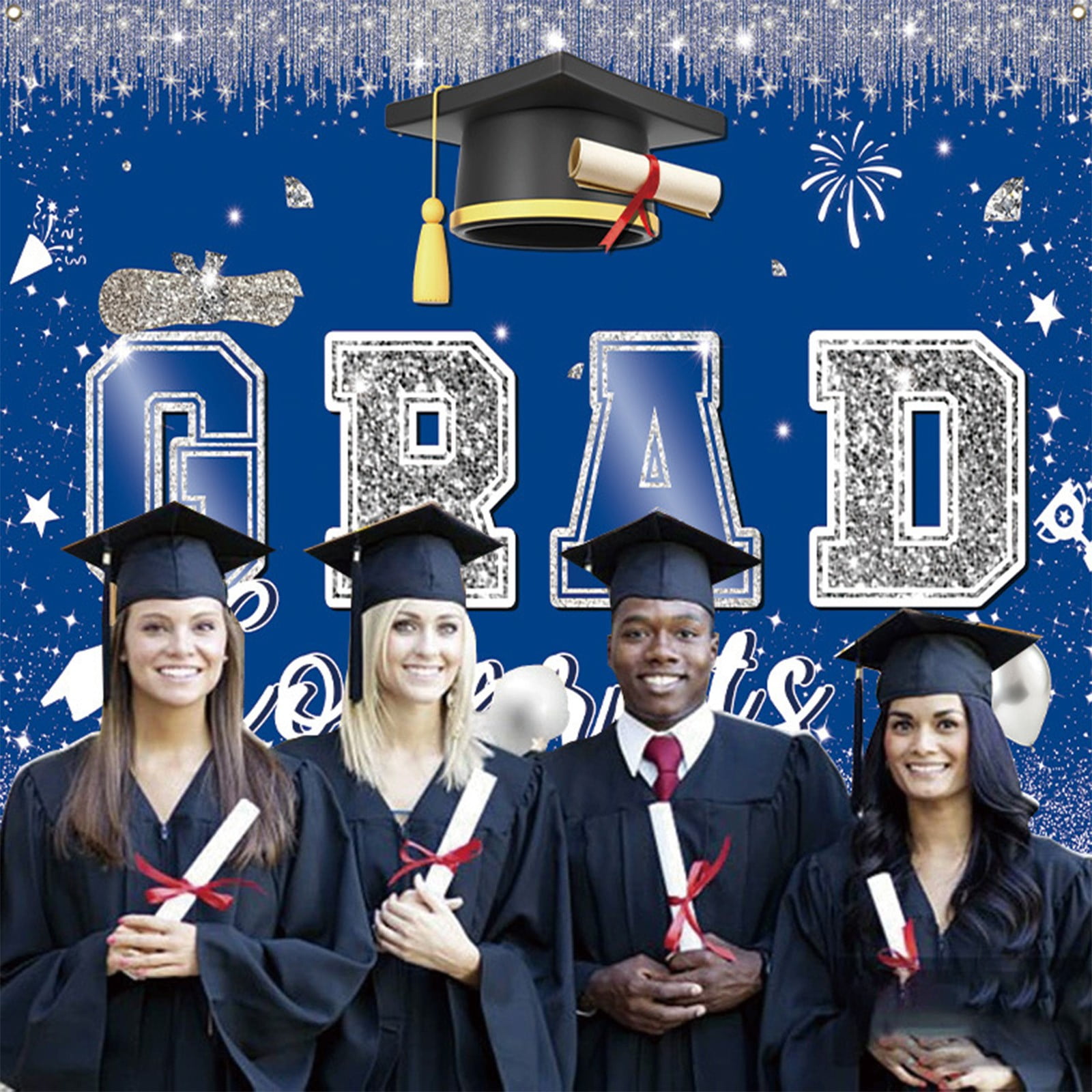 Graduation Banners, 70.8x45.2in Large Graduation Background Yard Sign ...