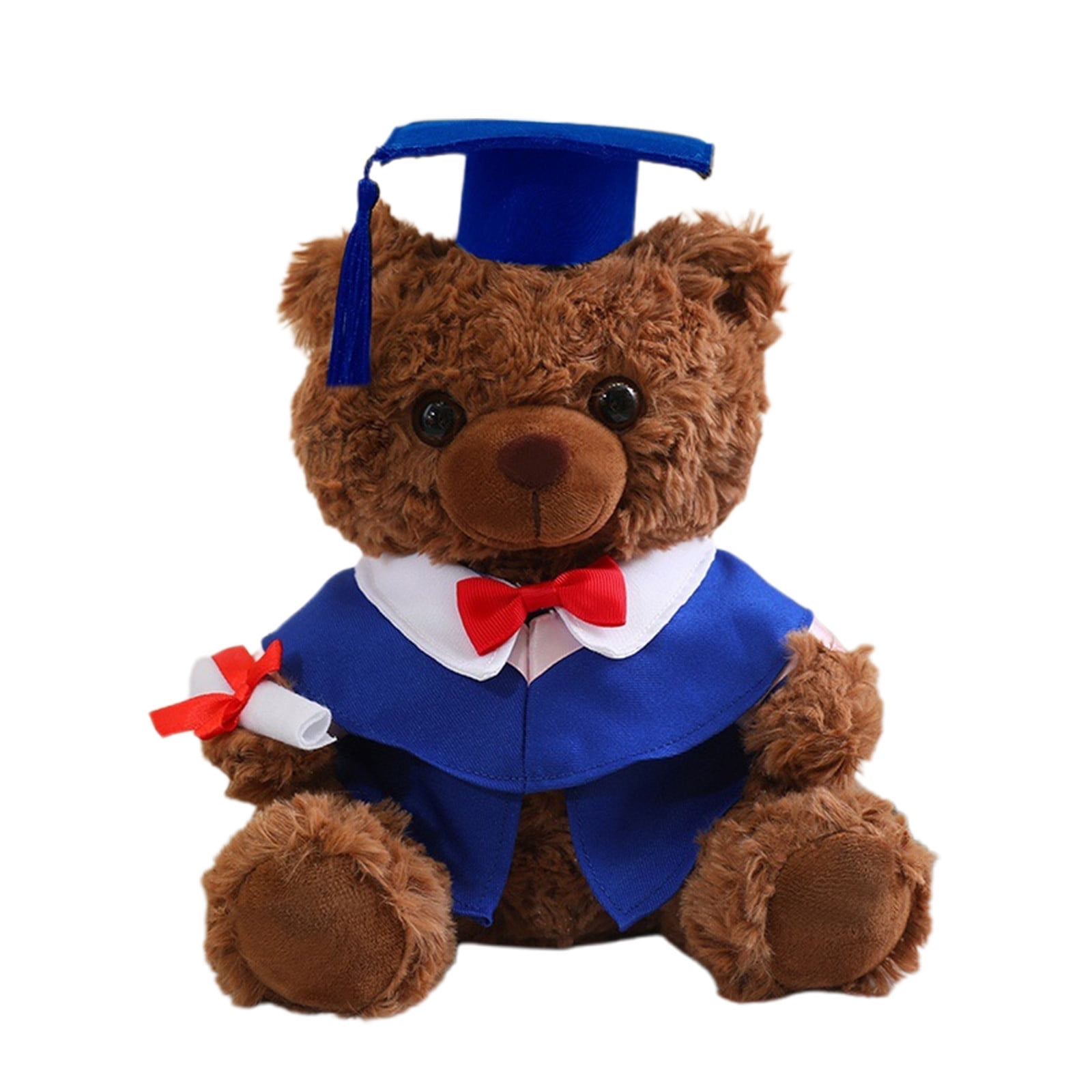 Graduation Bear 2025 with Gown Cap Tassel 9.84in Royal Graduation ...