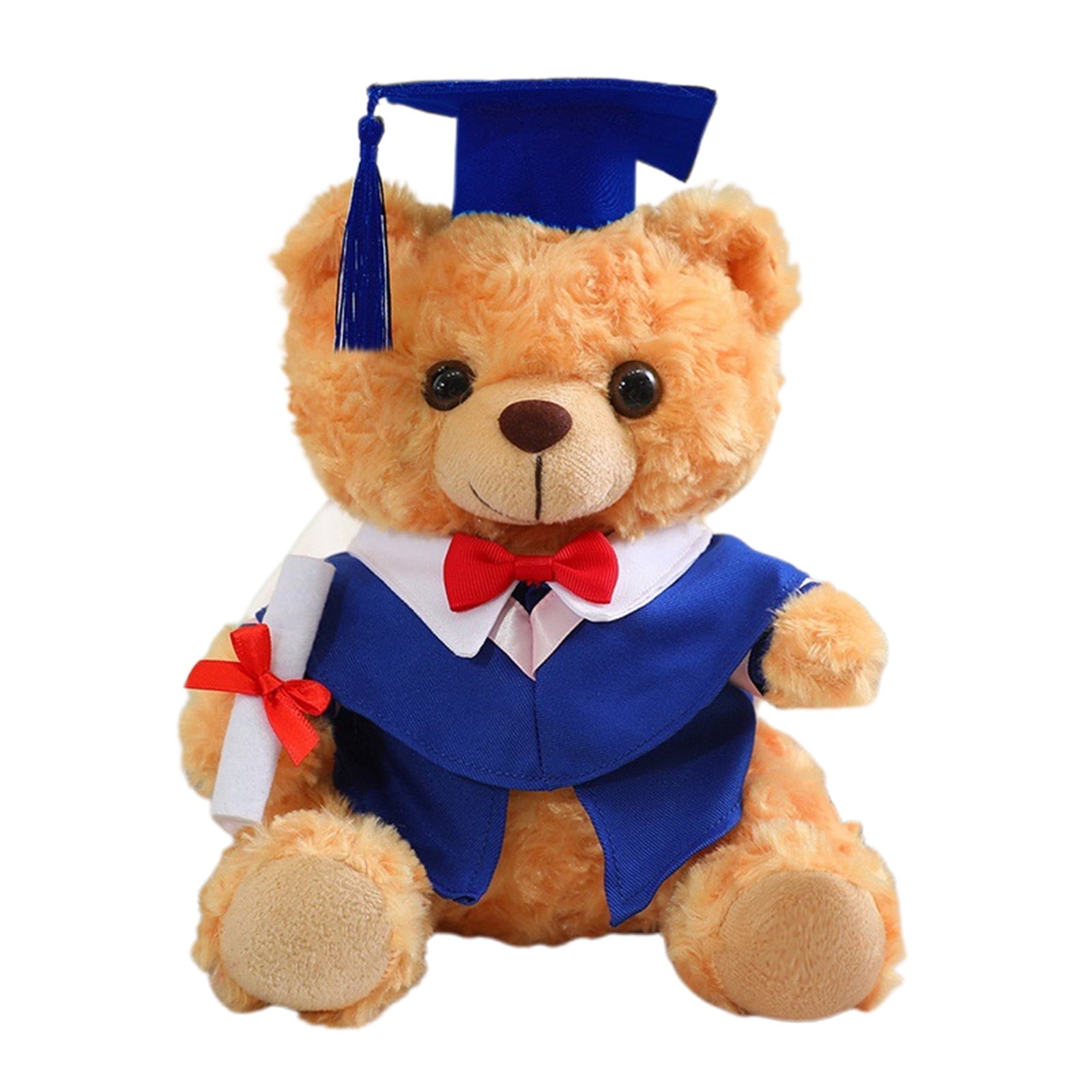 Graduation Bear 2025 with Gown Cap Tassel 9.84in Royal Graduation ...