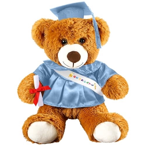 Graduation Bear 2025 with Gown Cap Tassel Set Graduation Stuffed Animal ...