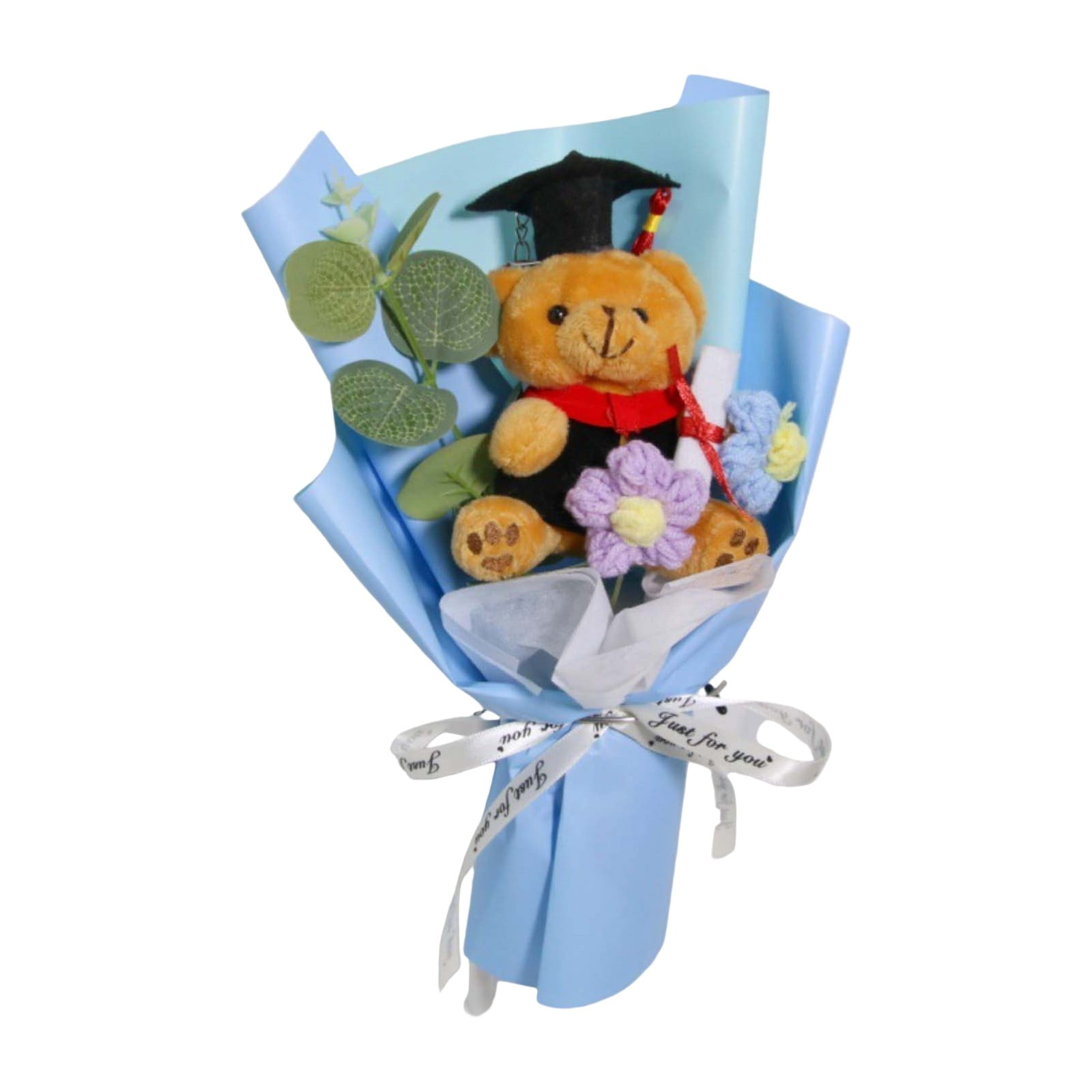 Graduation Bear Bouquet, 4 Inch Graduation Bear Bouquet Plush ...