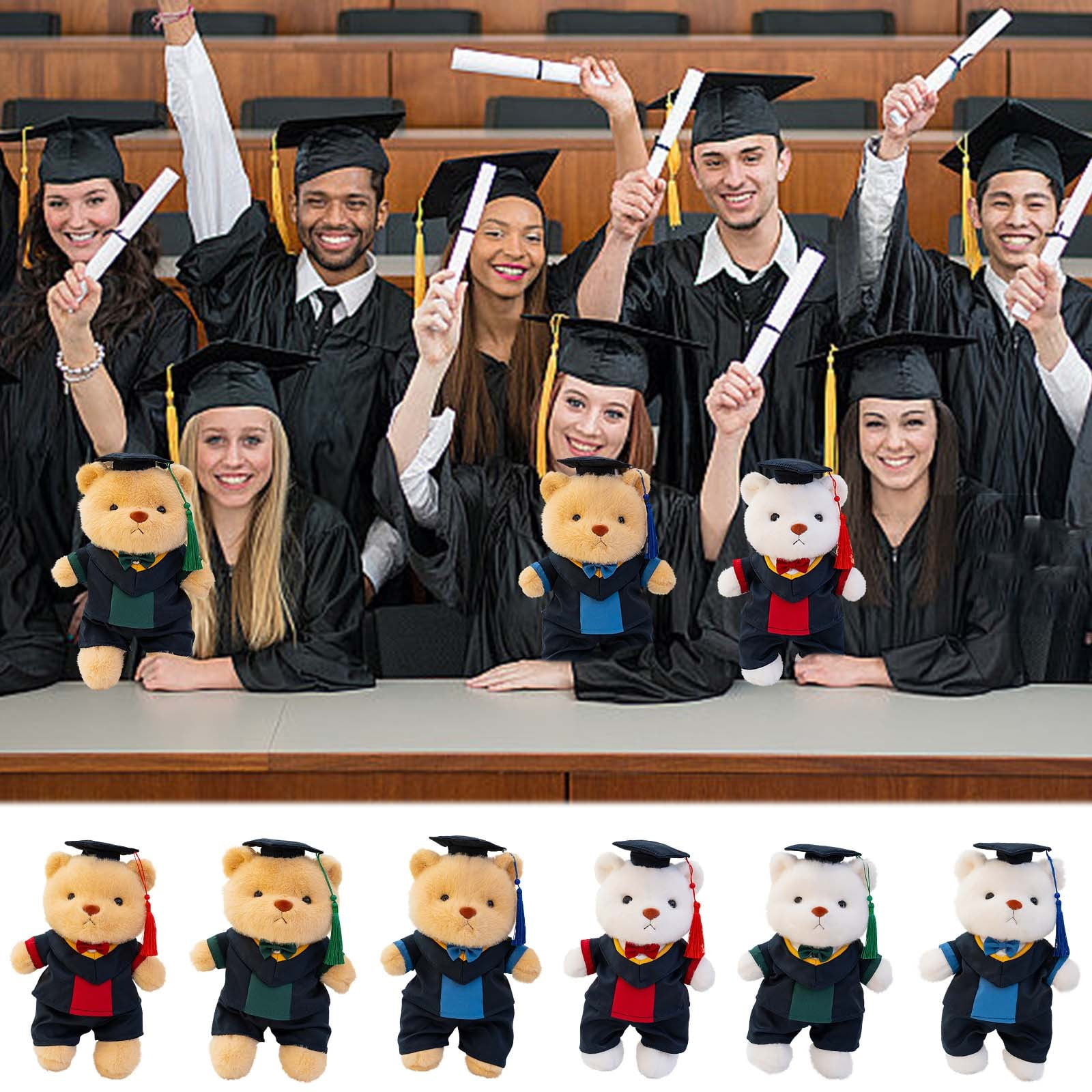 Graduation Bear Plush Toy 30cm Soft Stuffed Animal Souvenir Gift for ...