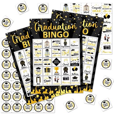 Bingo Game Graduation Party Games Bingo Cards for School Classroom ...