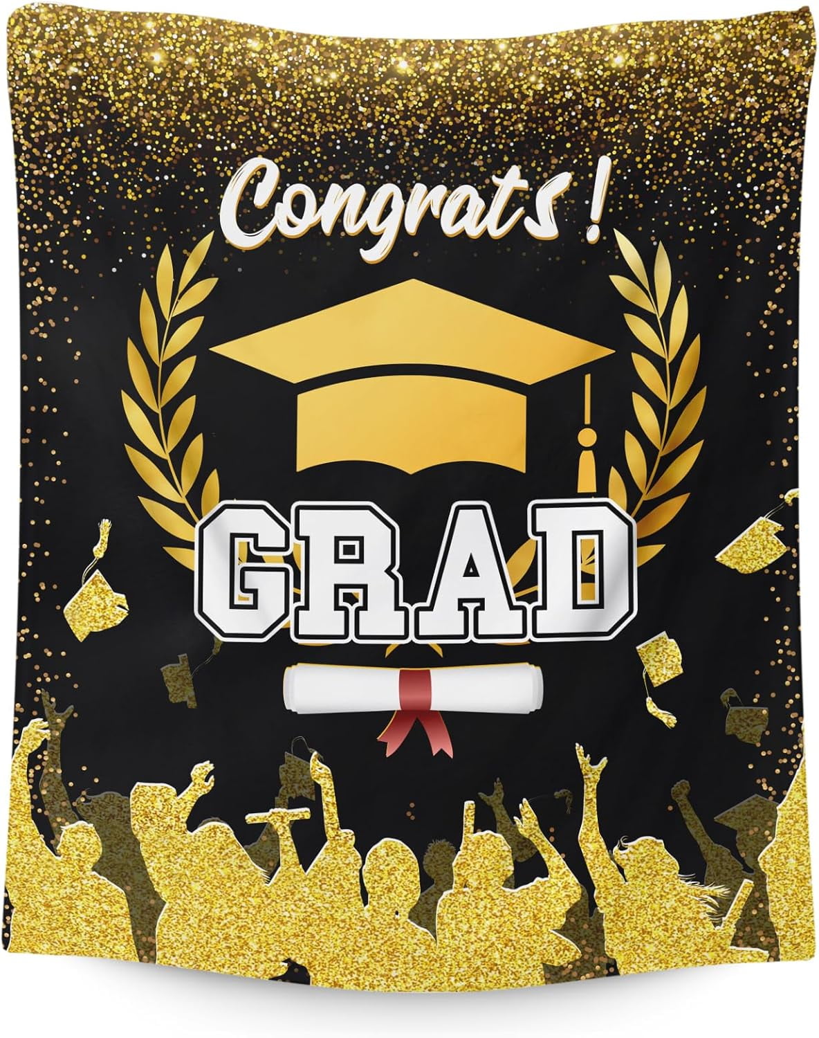 Graduation Blanket Gift - 30 x 40 Inches Class of 2024 Throw Blanket ...