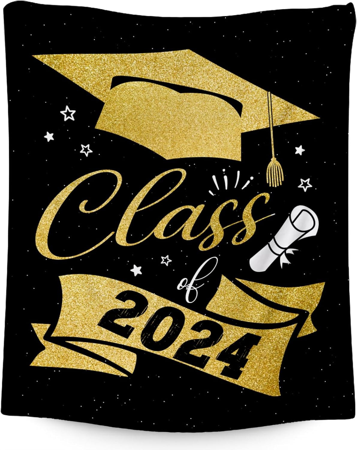 Graduation Blanket Gifts - 40"x50" Class of 2024 Blankets for Her Him ...