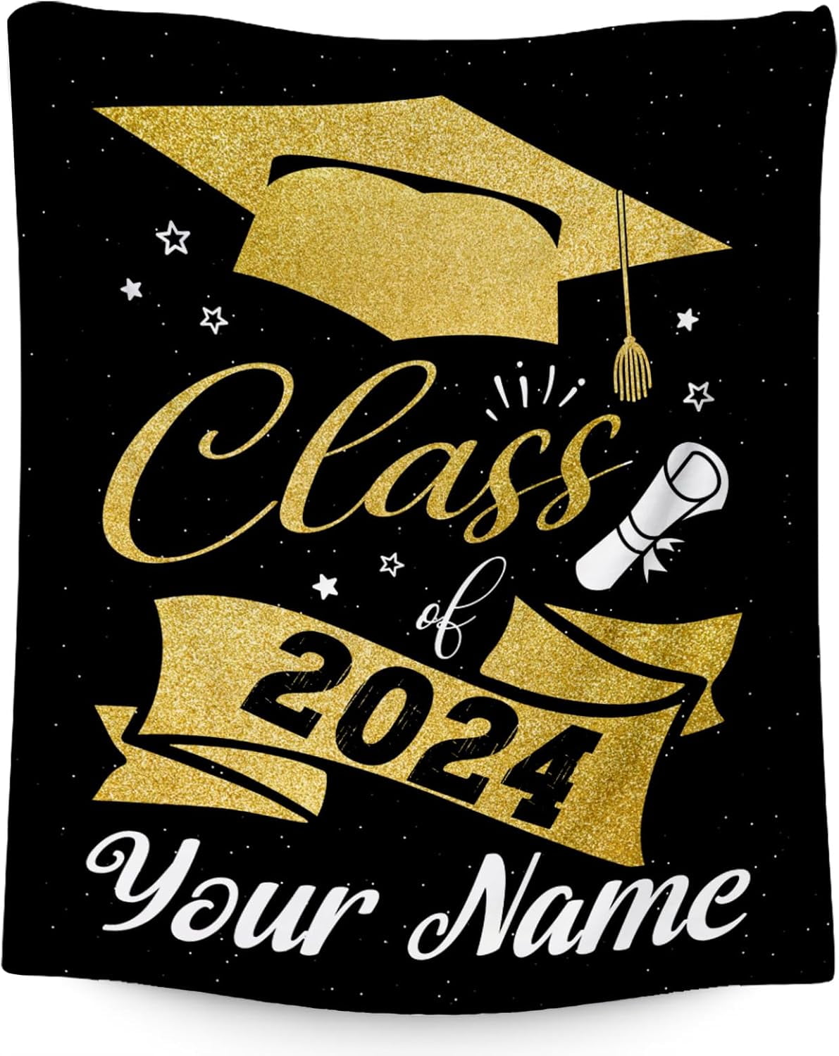 Graduation Blanket Gifts - 40"x50" Class of 2024 Blankets for Her Him ...