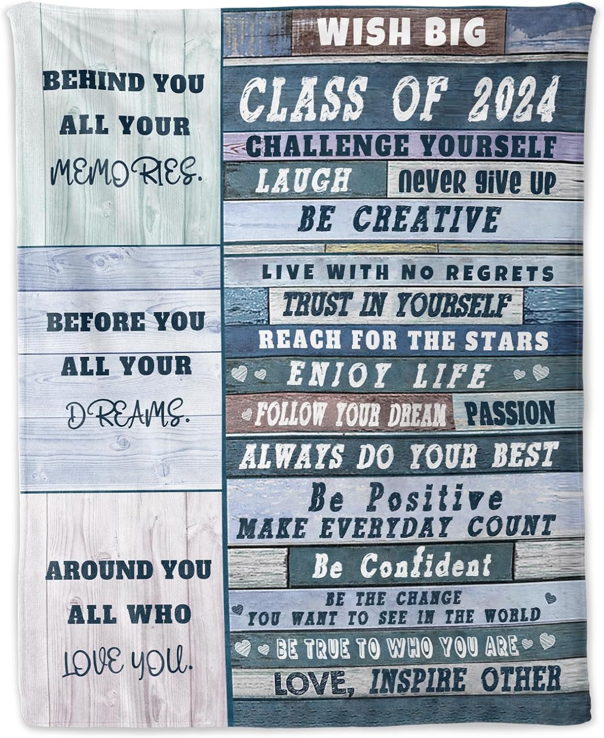 Graduation Blanket Gifts, 80"x60" Cozy Flannel Throw Blankets, Graduate ...