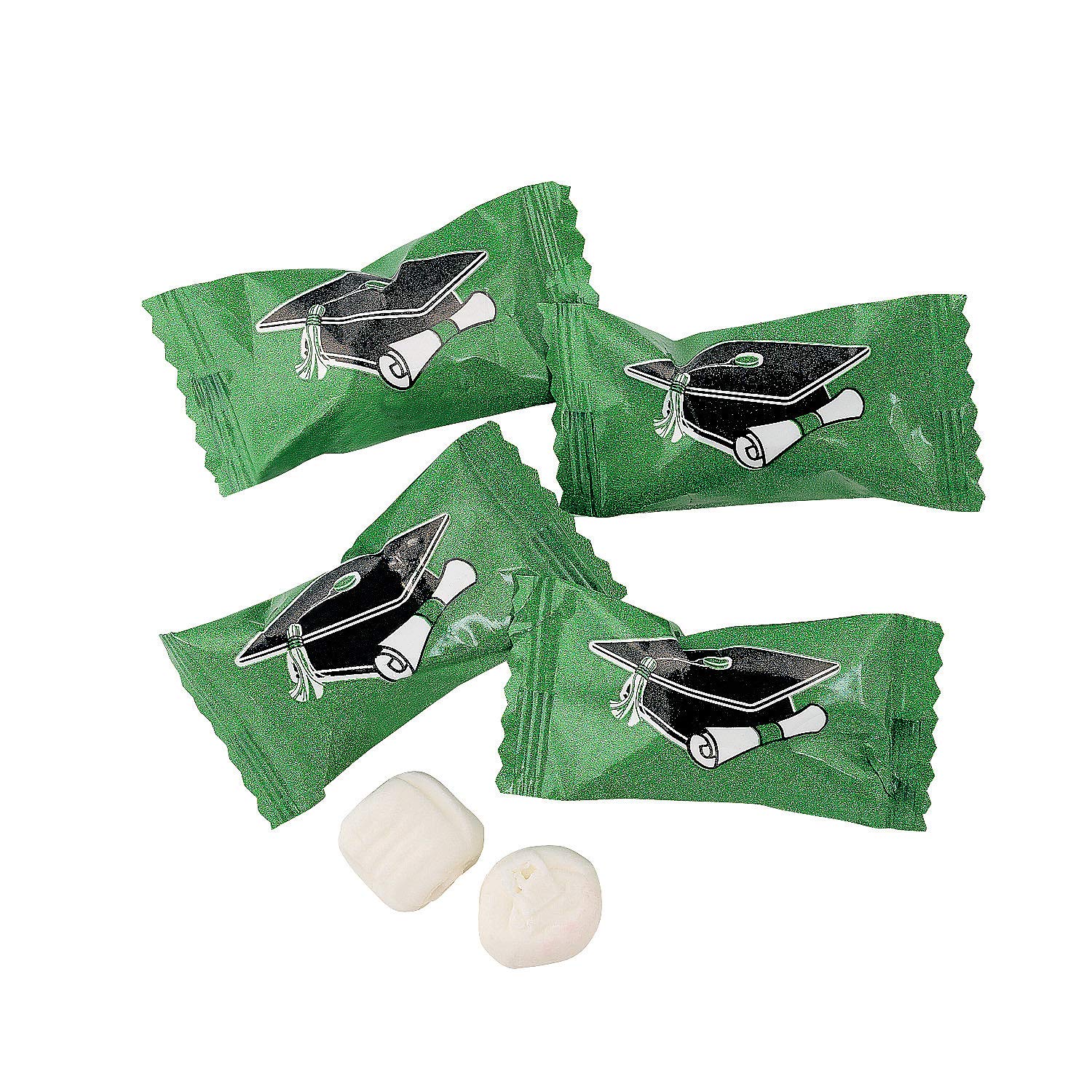 Graduation Buttermints (Green) - 108 Pieces - Individually Wrapped ...