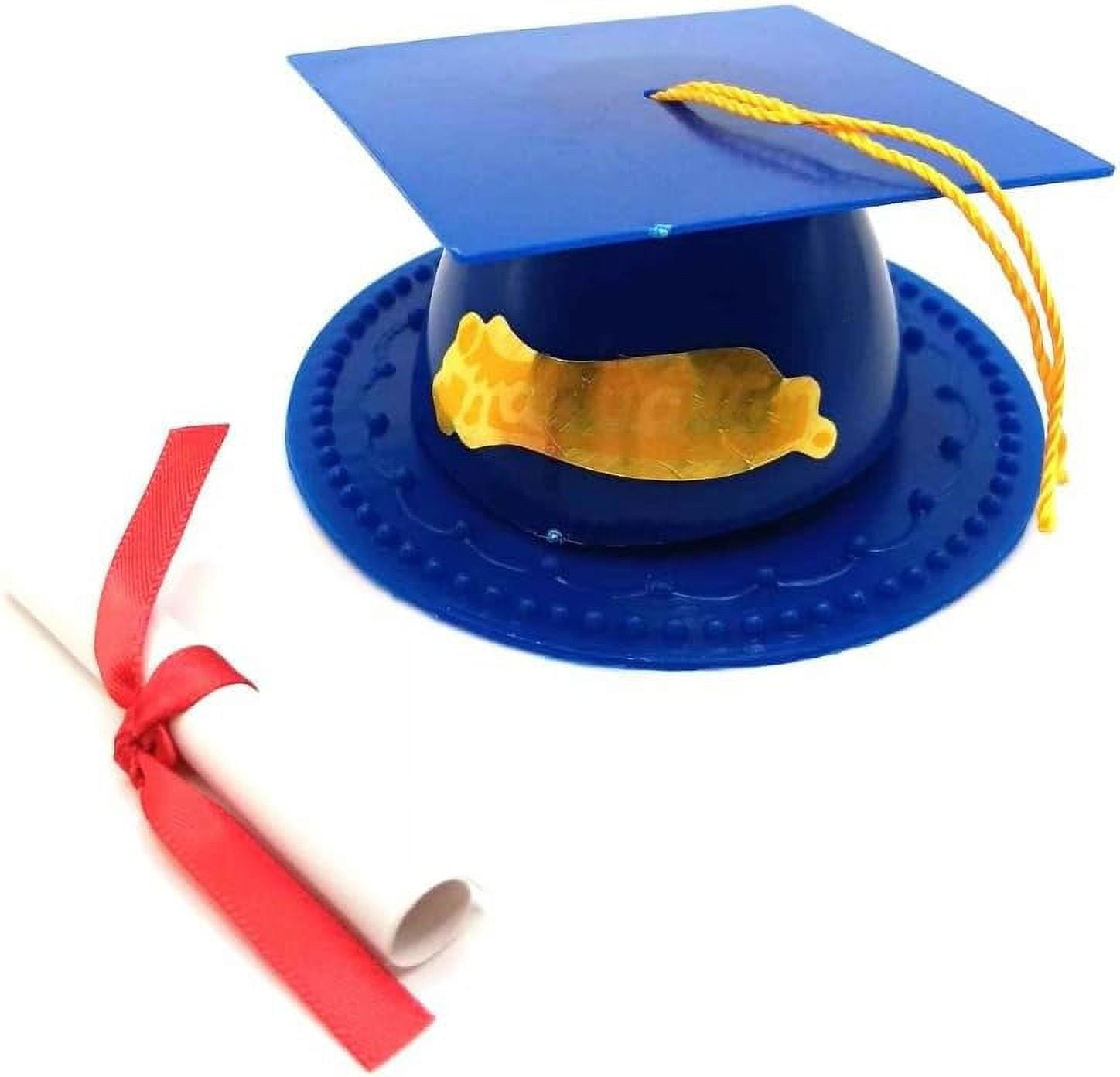 Graduation Cake Topper with Diploma (Blue) - Walmart.com
