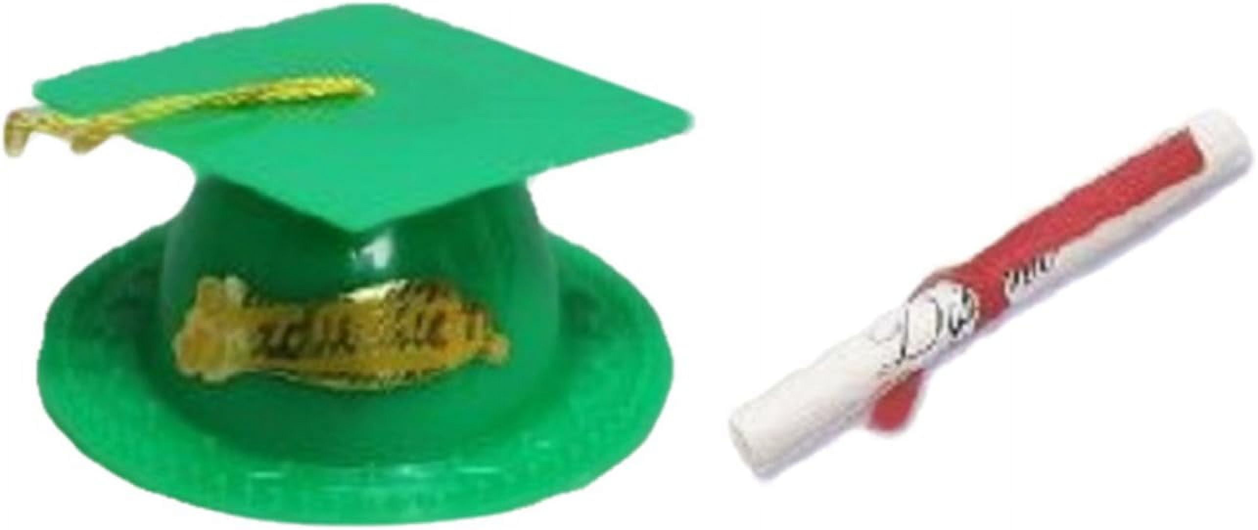 Graduation Cake Topper with Diploma (Green) - Walmart.com