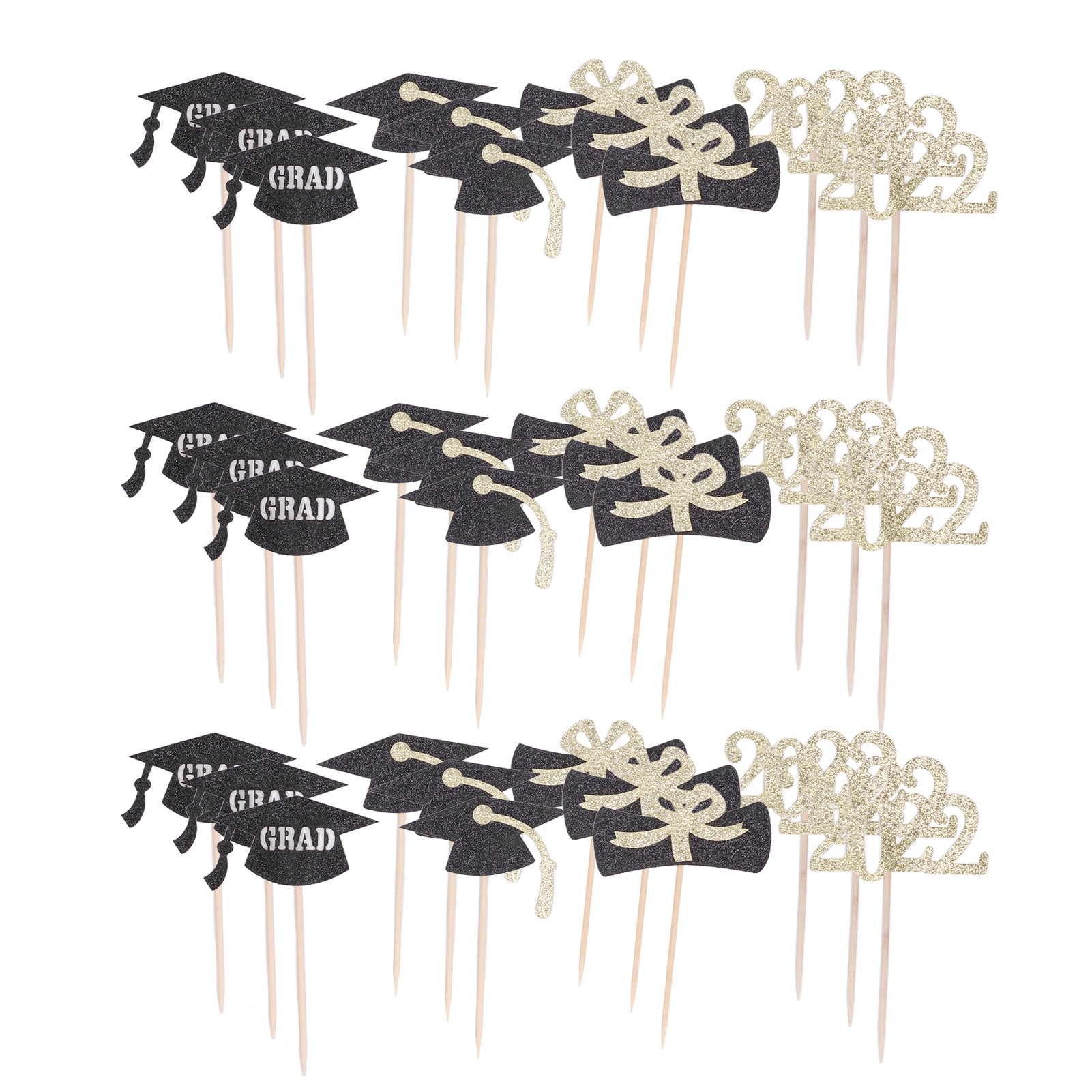 Graduation Cake Toppers Exquisite Beautiful Bachelor Hat 2022 Numbers ...