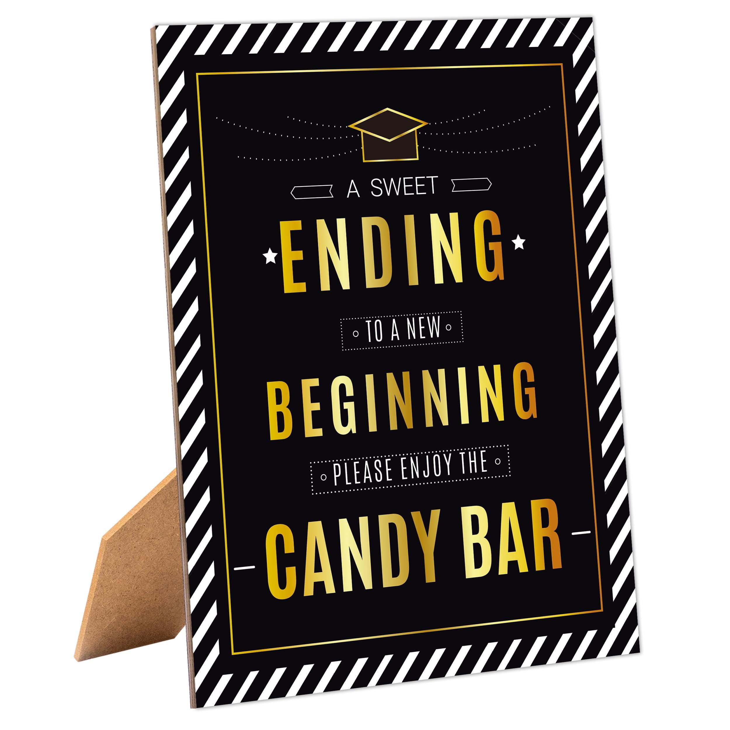 Graduation Candy Bar Sign, Table Decor Graduation Sign, Pack of 1 ...
