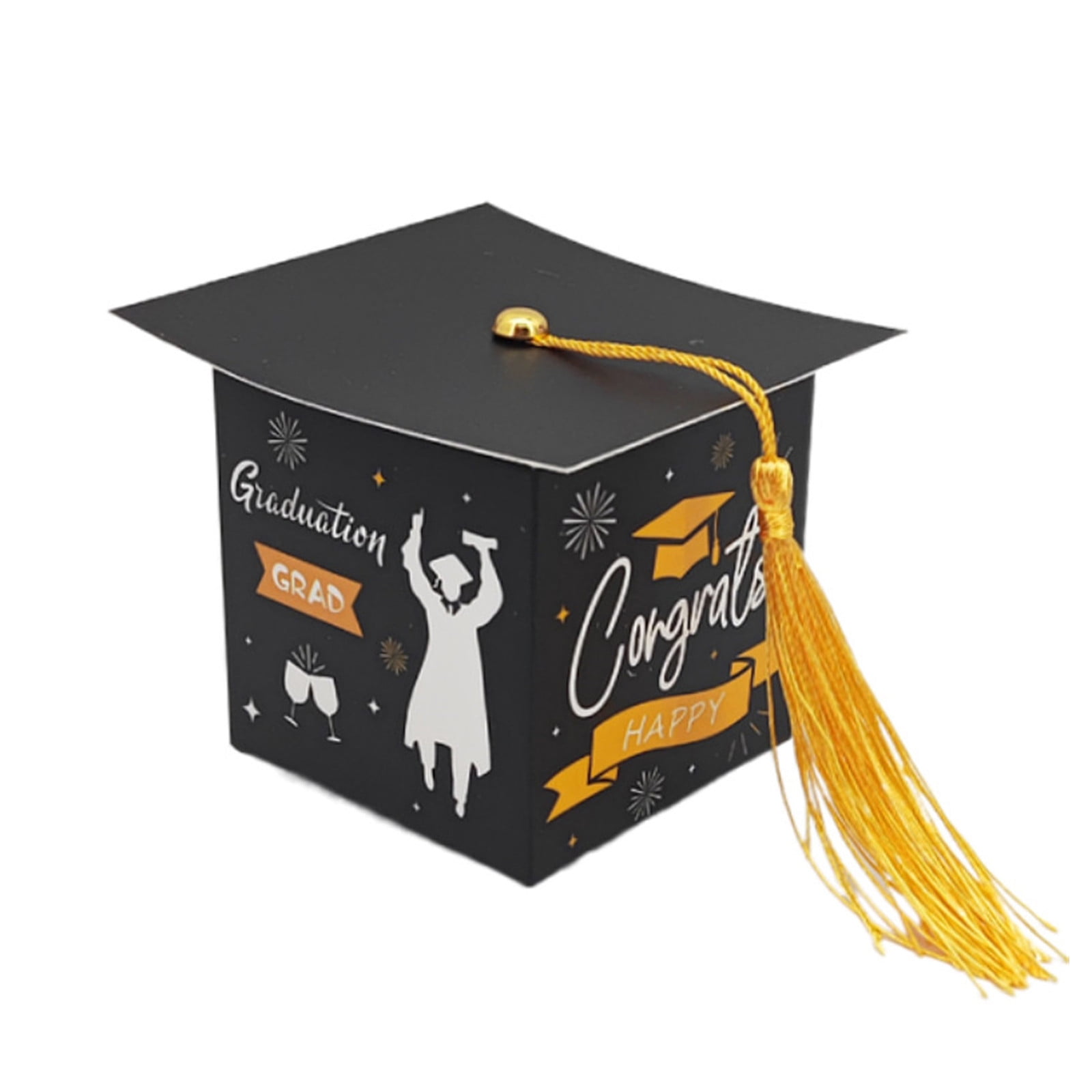 Graduation Candy Boxes Party Graduation Cap Gift Box With Tassel ...