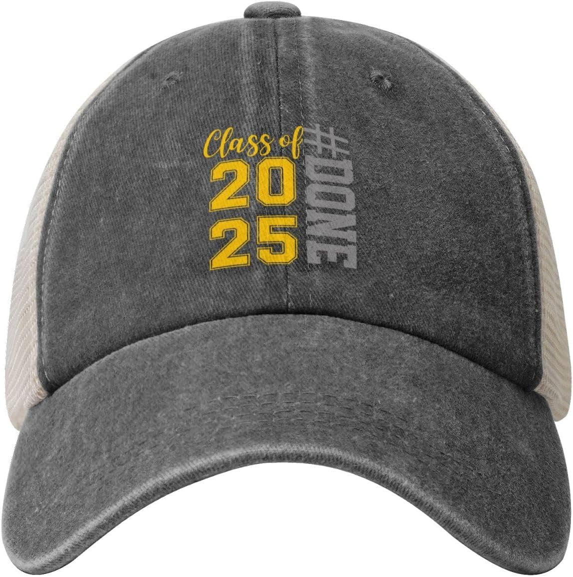 Graduation Cap 2025 "I’m Done" Denim Trucker Hat for Seniors - Walmart.com