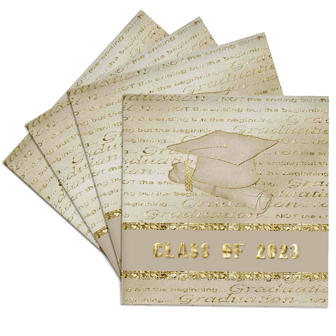 3drose, Graduation Cap and Diploma, Grad Words, Beige and Gold, Class ...