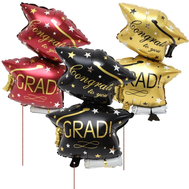 Graduation Cap Balloon 2023 Ballon Black Ballons Top Hat Party ...
