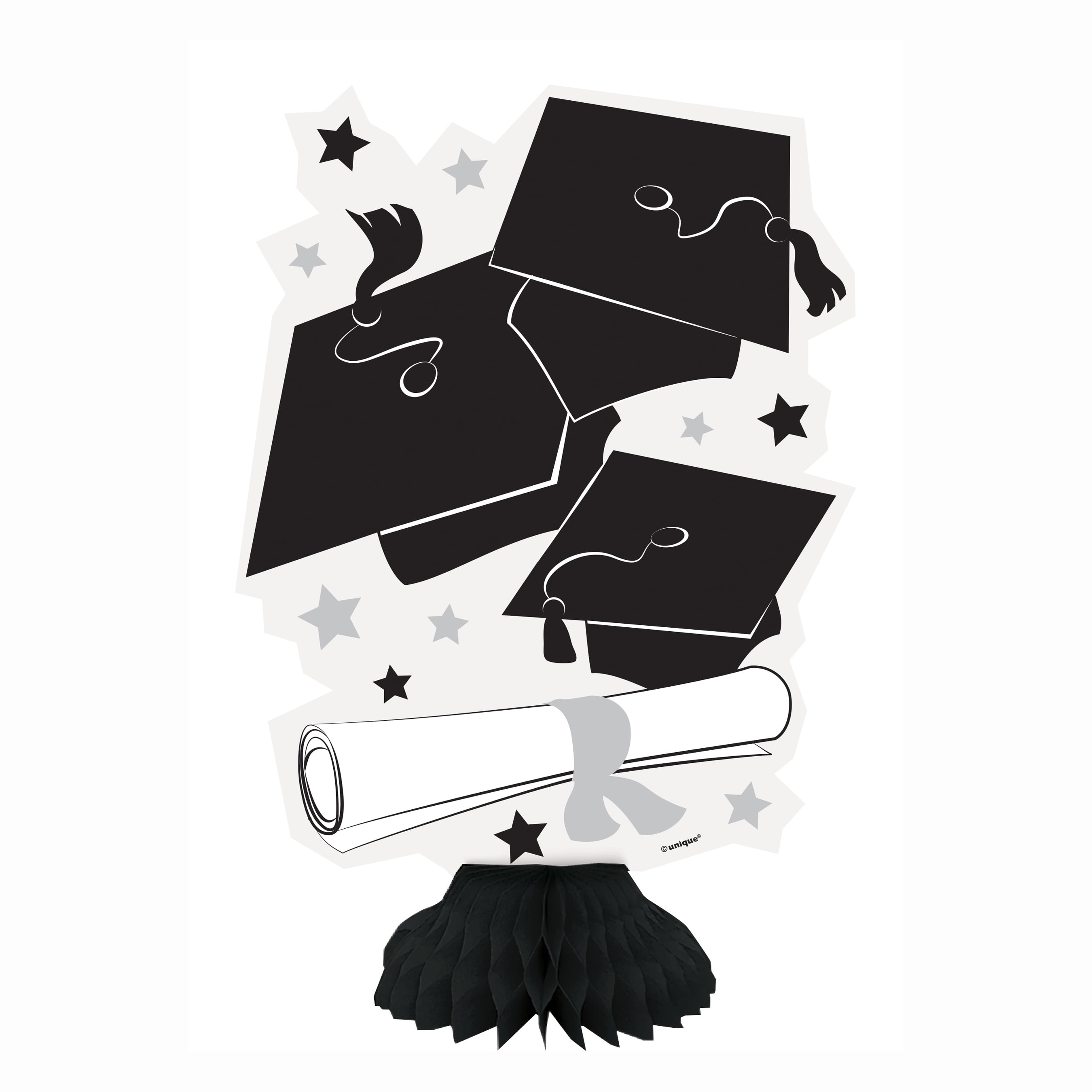 Graduation Cap Centerpiece Decorations, 8in, 3ct - Walmart.com