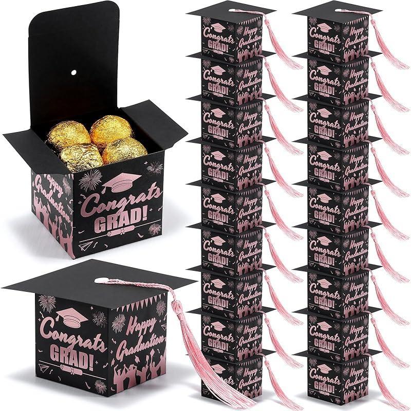 Graduation Cap Gift Boxes with Tassel, 32pcs Class of 2025 Graduation ...