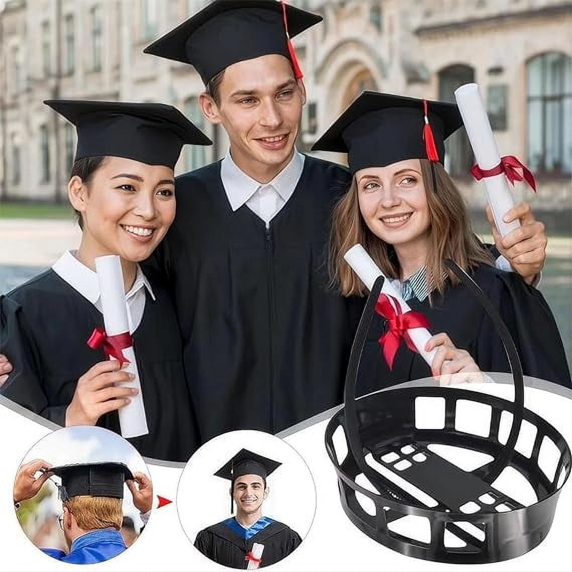Graduation Cap Headband, Grad Cap Hat Holder Secure Your Grad Cap and ...