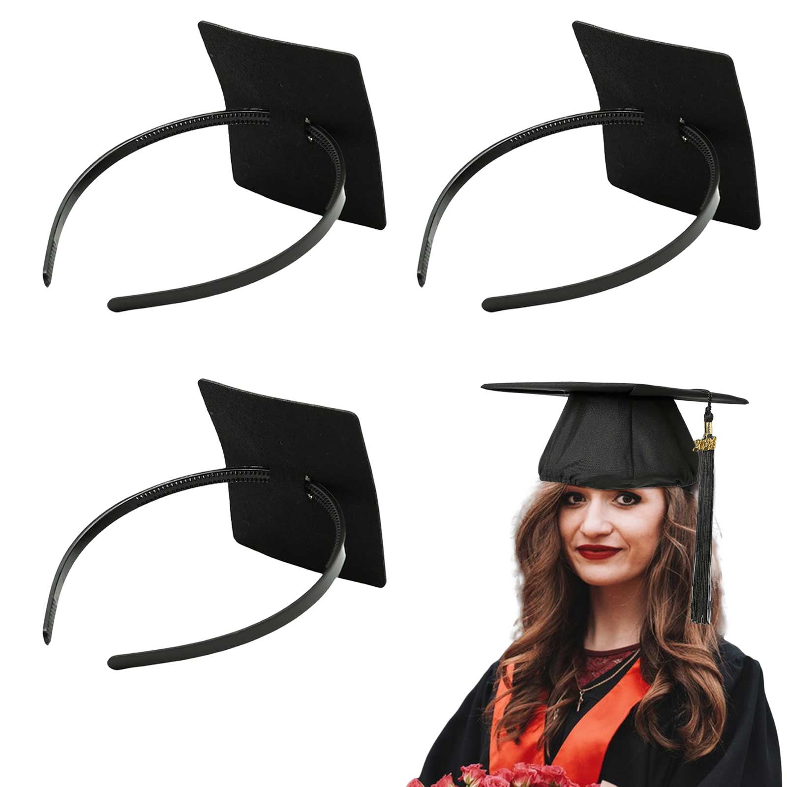 Graduation Cap Headband, Grad Cap Insert with Hook & Loop or EVA Foam ...